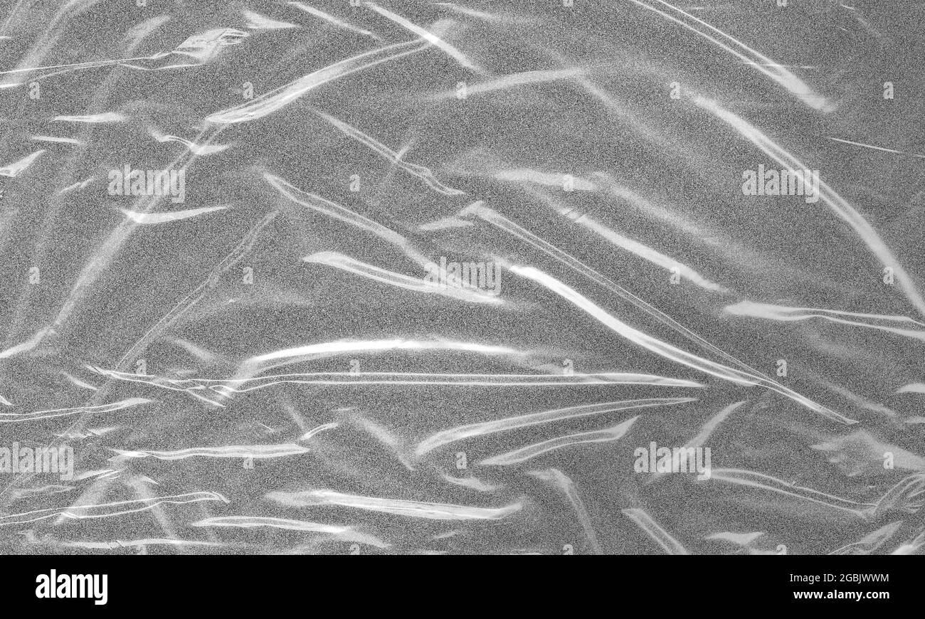 grey Background texture of a polyethylene,plastic transparent black ...