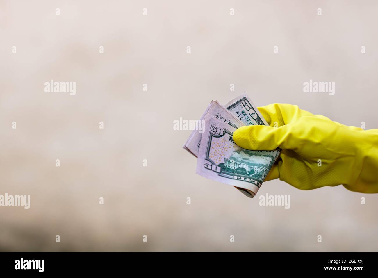And with gloves receiving, giving or holding USD EURO banknote. World ...