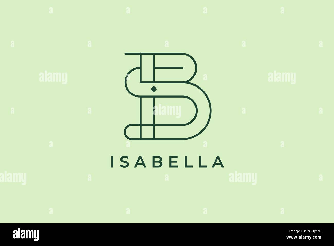 logo name Isabella, usable logo design for private logo, business name ...