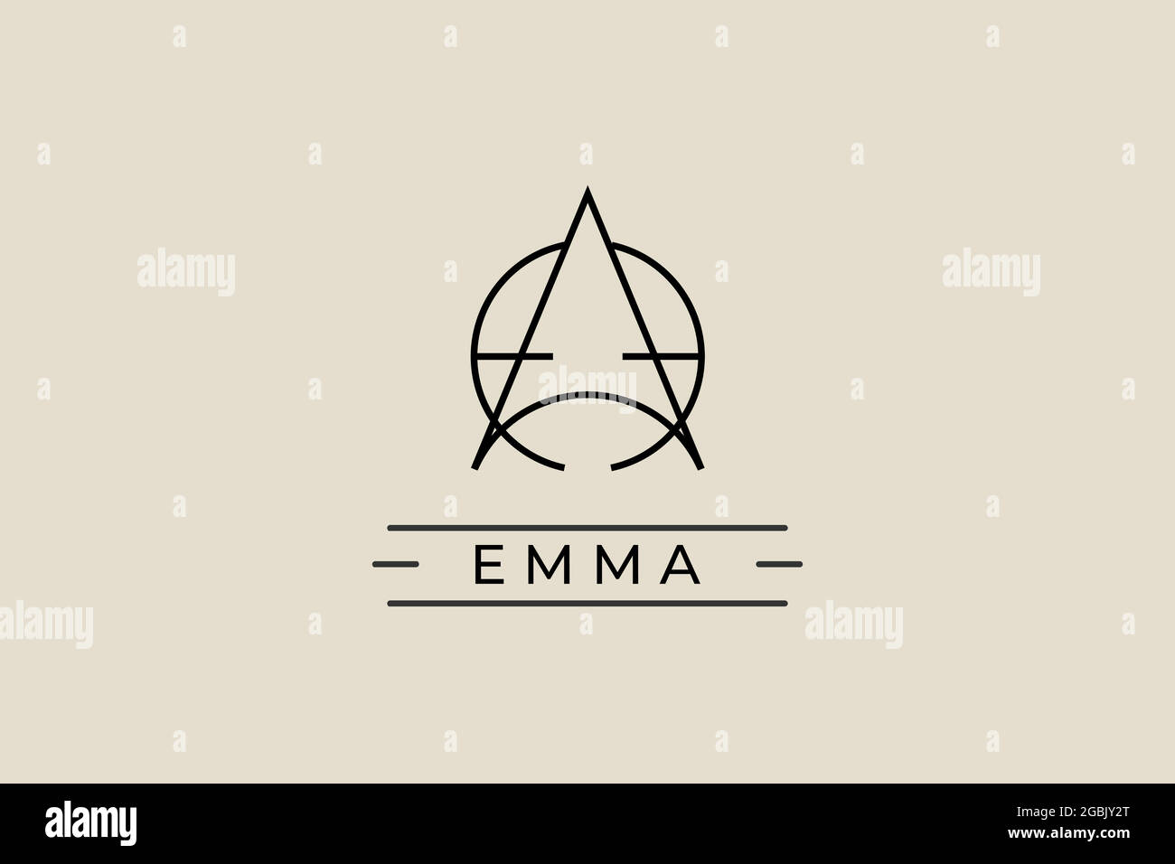 logo name emma. usable logo design for private logo, business name card ...