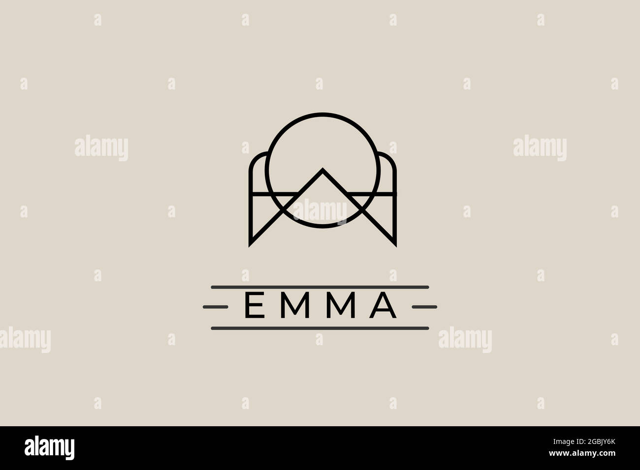 logo name emma. usable logo design for private logo, business name card ...