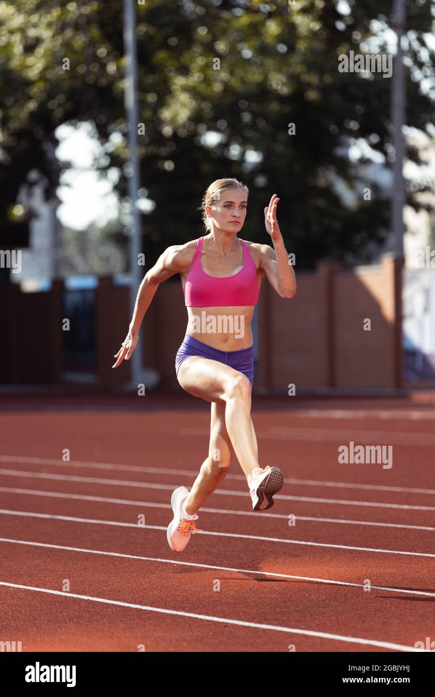 Female runner champion hi-res stock photography and images - Alamy