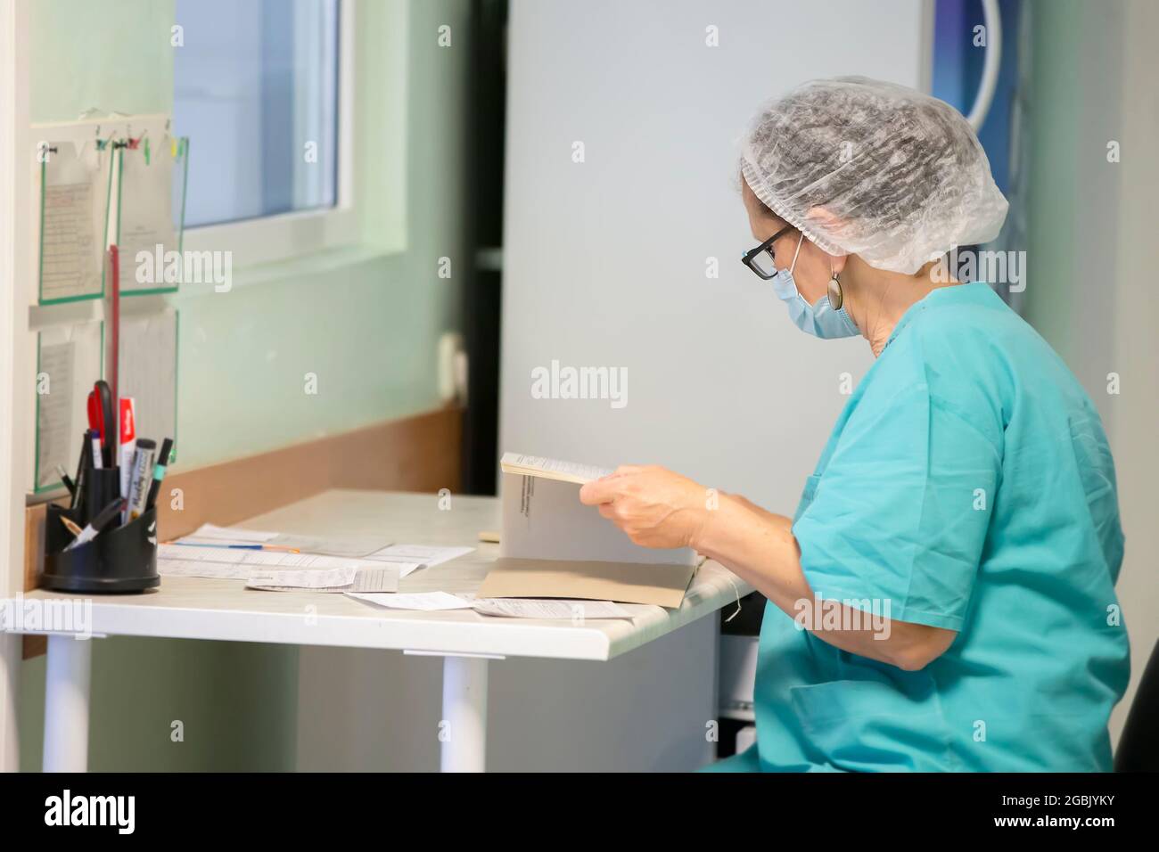 Russian papers desk closeup hi-res stock photography and images - Alamy
