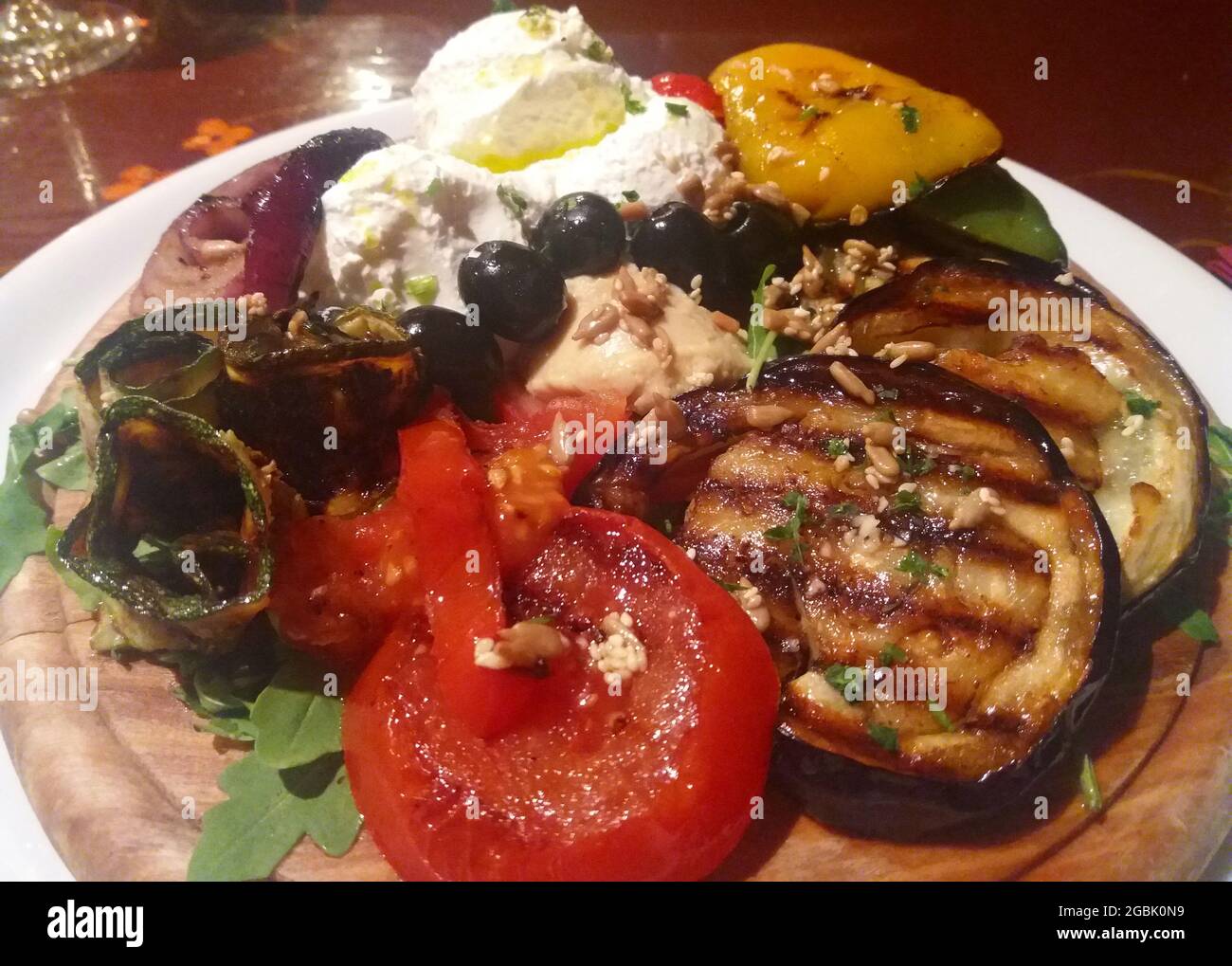 Mediterranean vegetable plate Stock Photo - Alamy