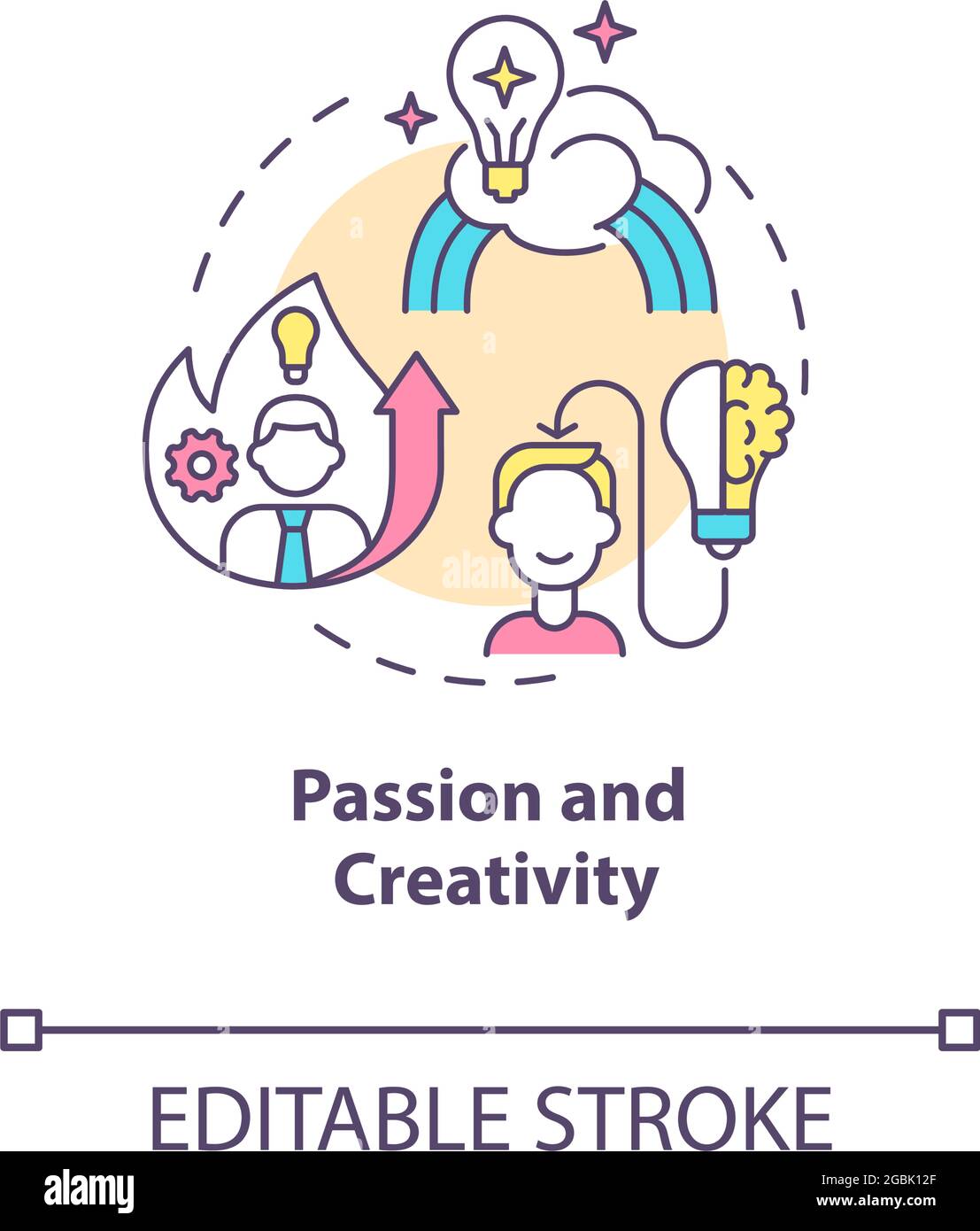 Inspire passion Stock Vector Images - Alamy