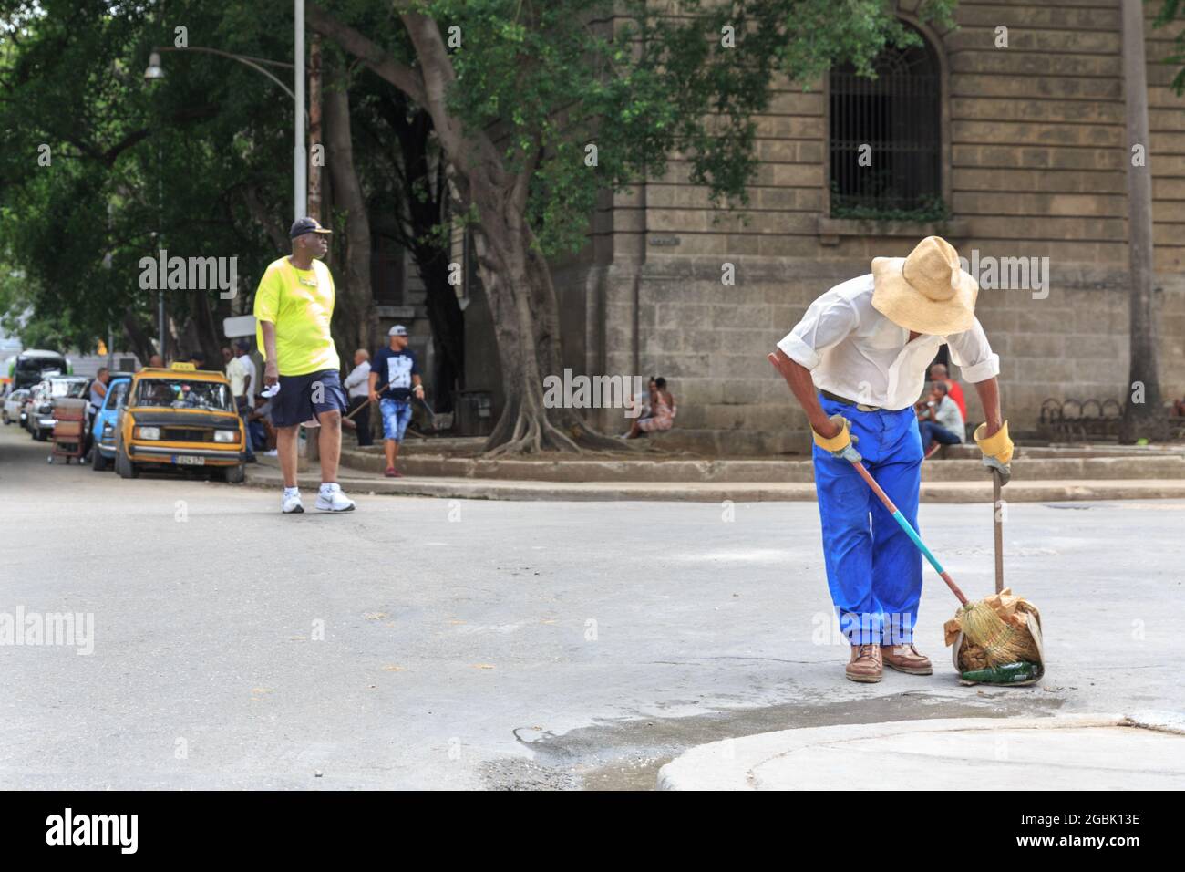 Manual street cleaning hi-res stock photography and images - Alamy