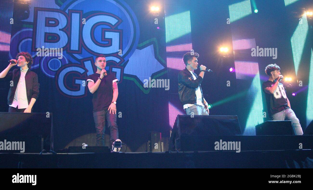 Birmingham, UK. 010613. Union J at the Girlguiding Big Gig held at the LG Arena, Birmingham. 1 ...