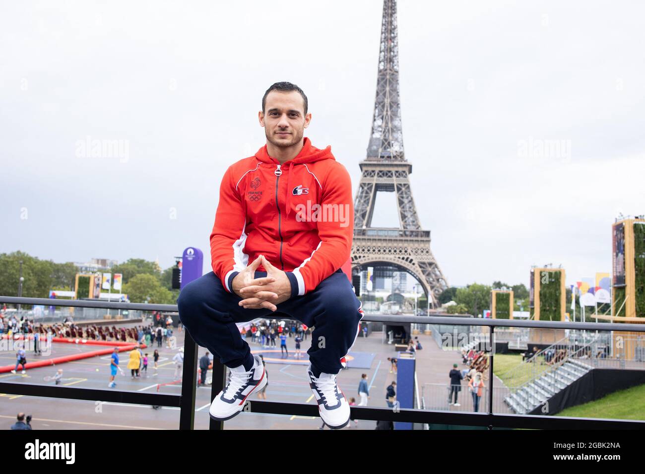 Samir Ait Said , in front of the Eiffel Tower, in Paris, upon his ...