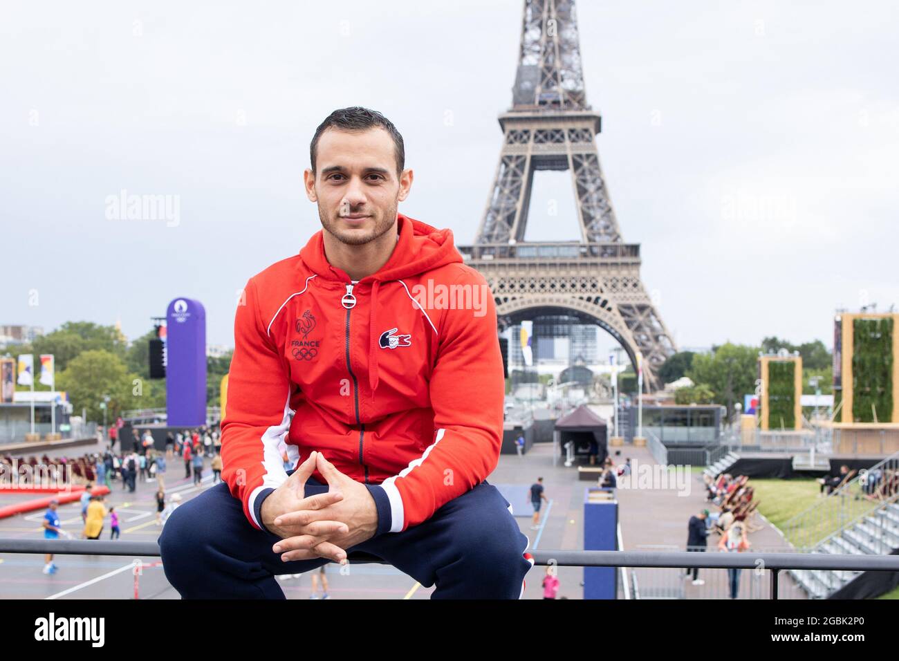 Samir Ait Said , in front of the Eiffel Tower, in Paris, upon his ...