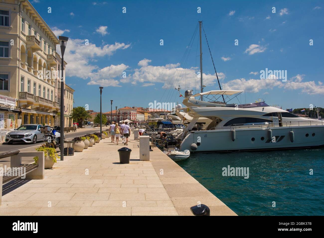 Croatia istria porec harbour street hi-res stock photography and images ...