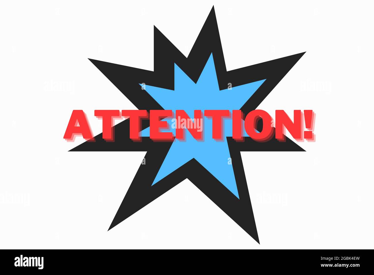 Attention sign post Stock Photo - Alamy