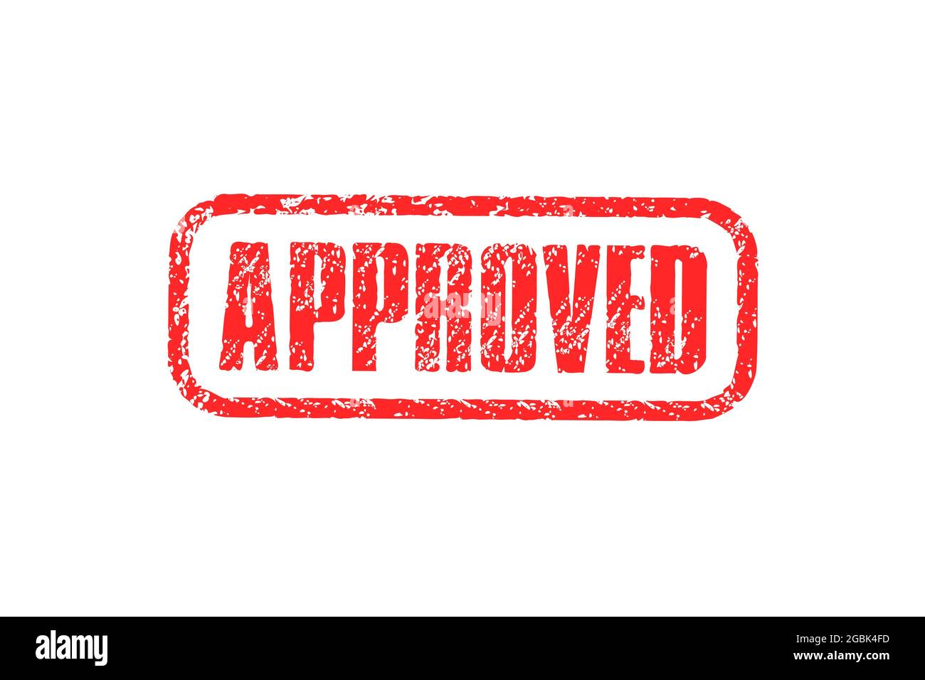Approved rubber stamp Stock Photo - Alamy