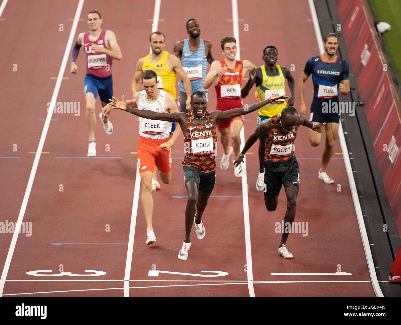 Tokyo, Kanto, Japan. 4th Aug, 2021. EMMANUEL KIPKURUI KORIR (KEN) Gold ...