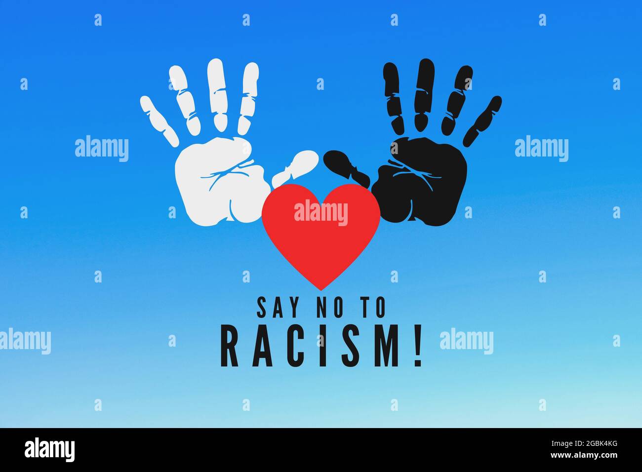 Say No to Racism Stock Photo - Alamy
