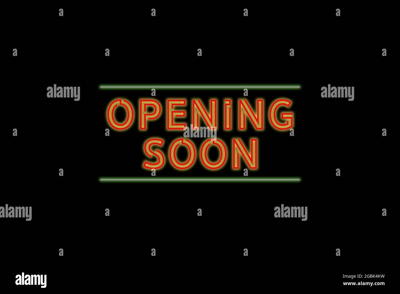 Opening soon neon sign Stock Photo - Alamy