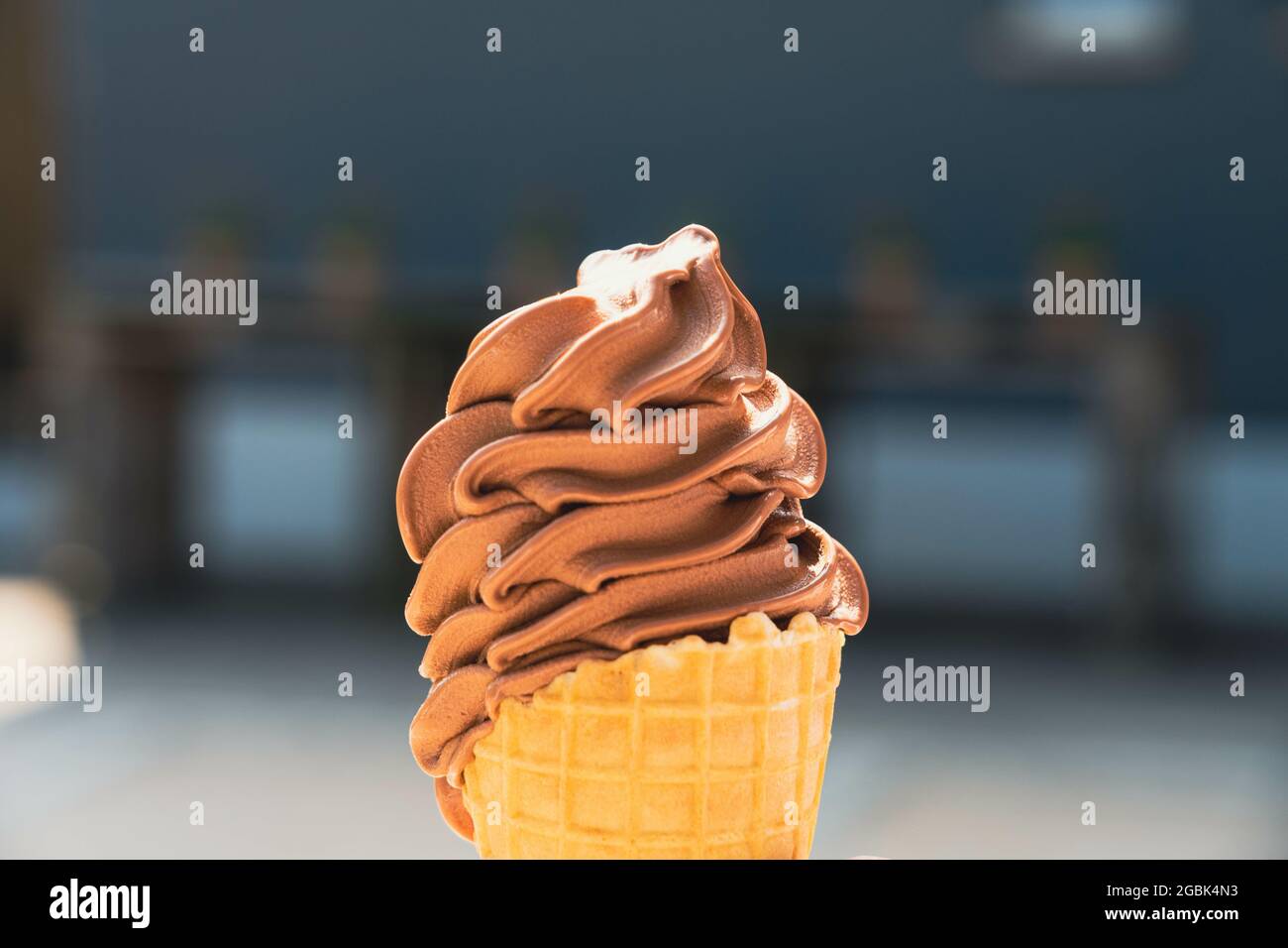 Closeup shot of a chocolate ice cream Stock Photo - Alamy