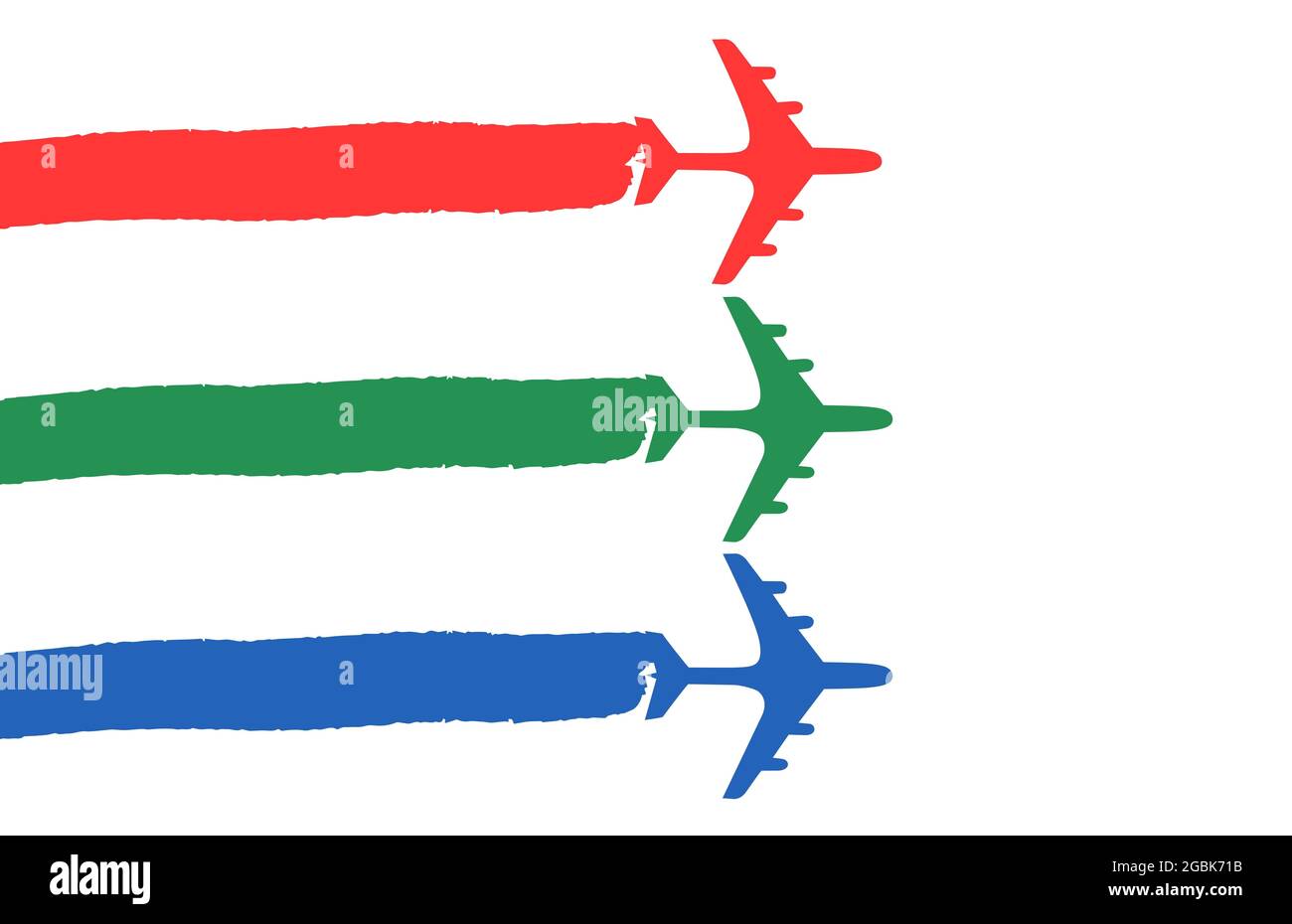 Planes drop colors Stock Photo - Alamy