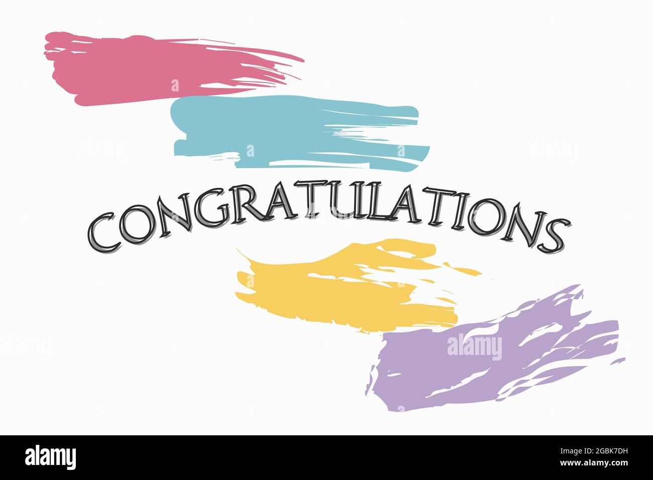 Congratulations abstract greeting card Stock Photo - Alamy