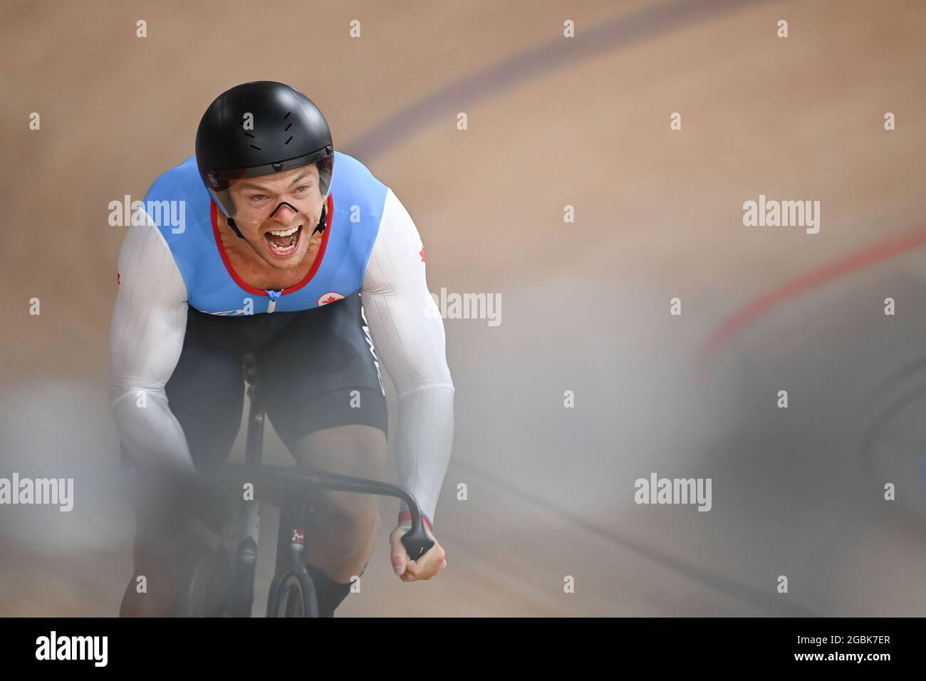 Izu, Japan. 04th Aug, 2021. Cycling: Olympics, track cycling, sprint ...