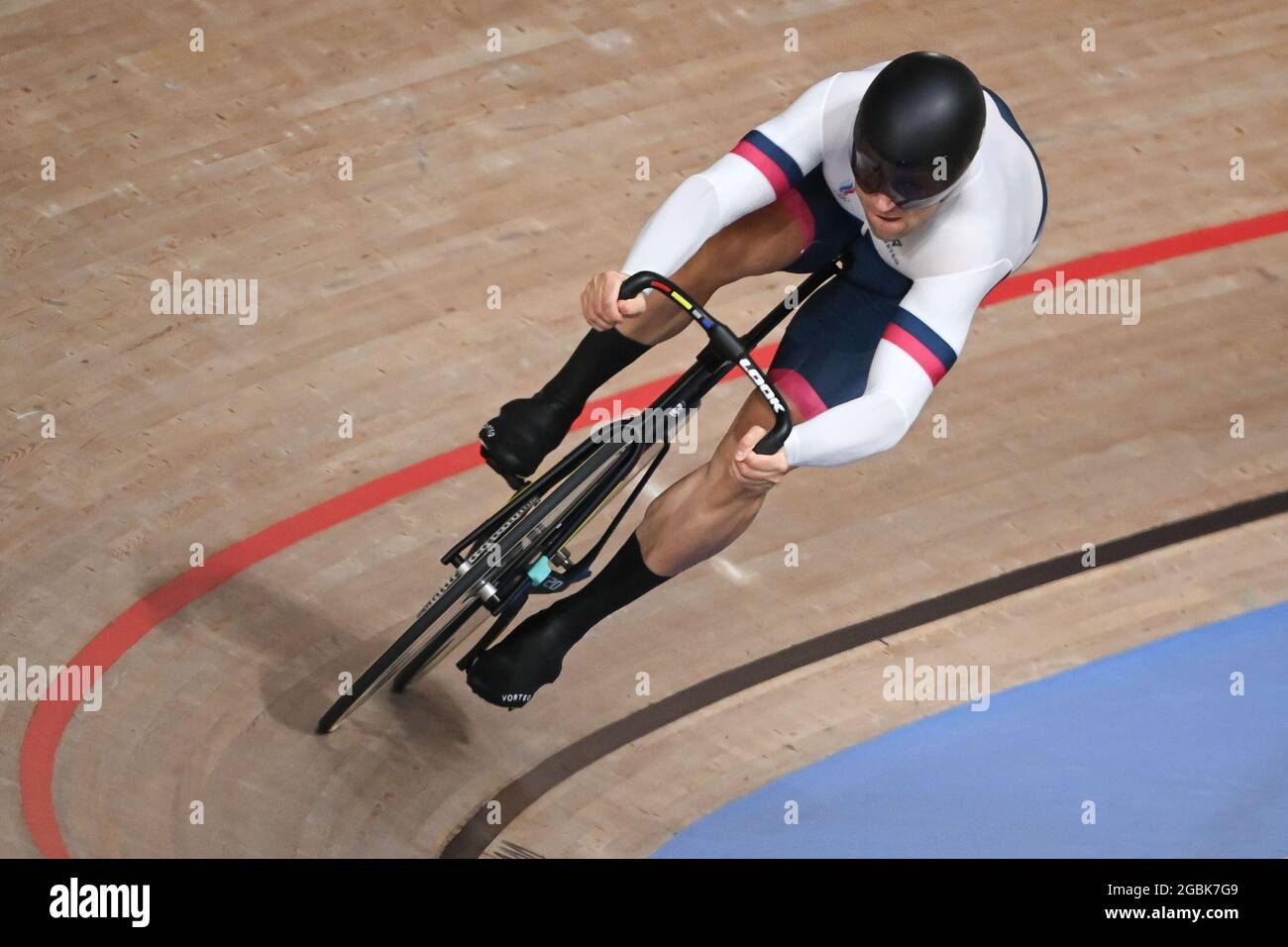Izu, Japan. 04th Aug, 2021. Cycling: Olympics, track cycling, sprint ...