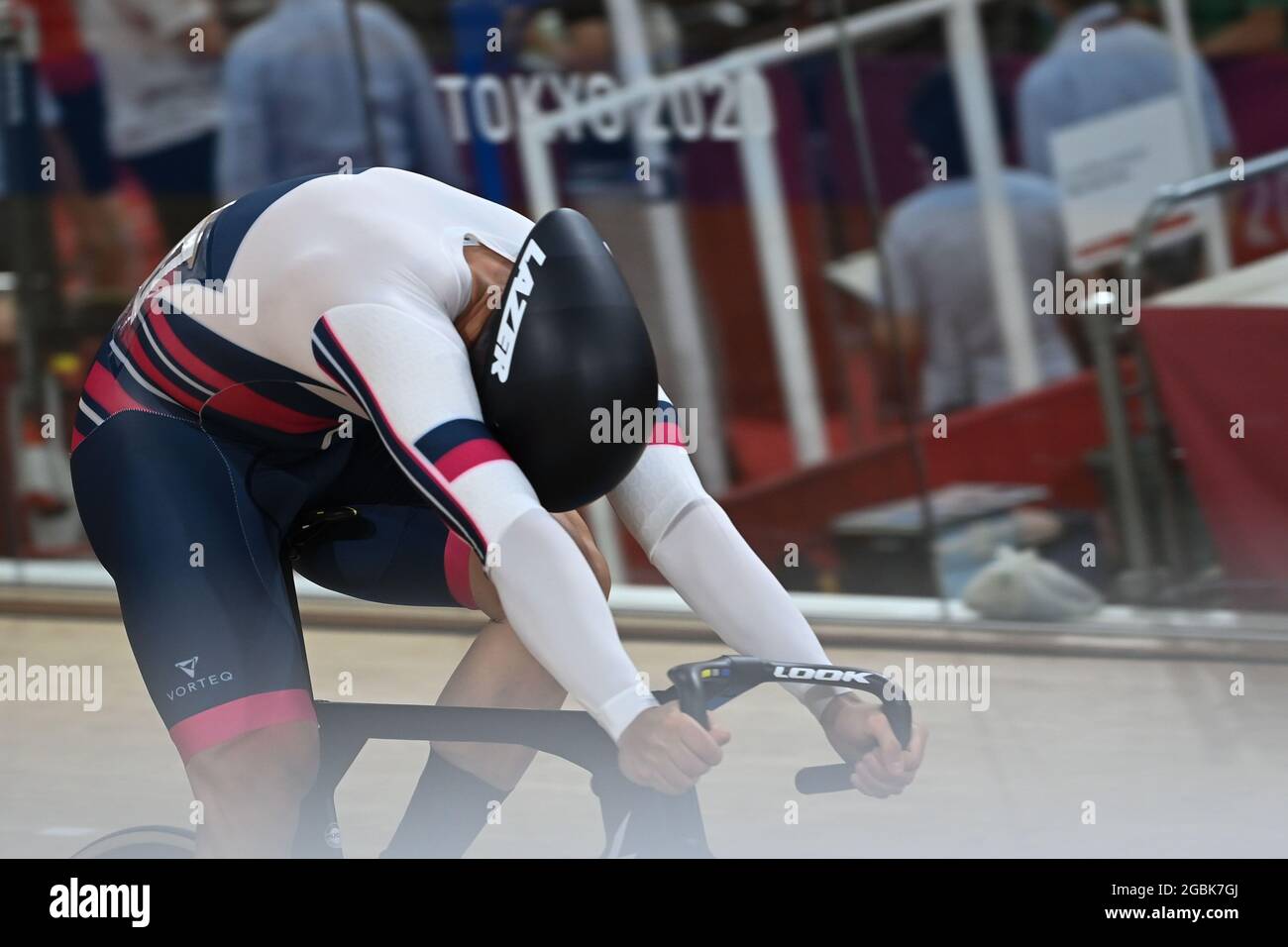 Izu, Japan. 04th Aug, 2021. Cycling: Olympics, track cycling, sprint ...