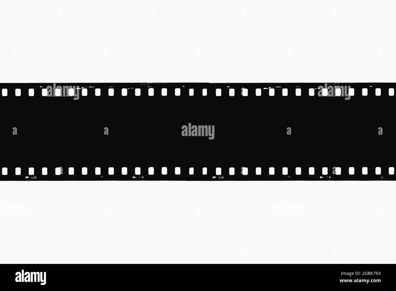 A strip of used 35mm film with clipping paths Stock Photo - Alamy