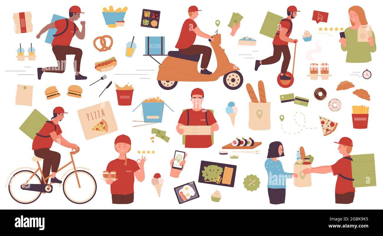 Ice delivery man Stock Vector Images - Alamy