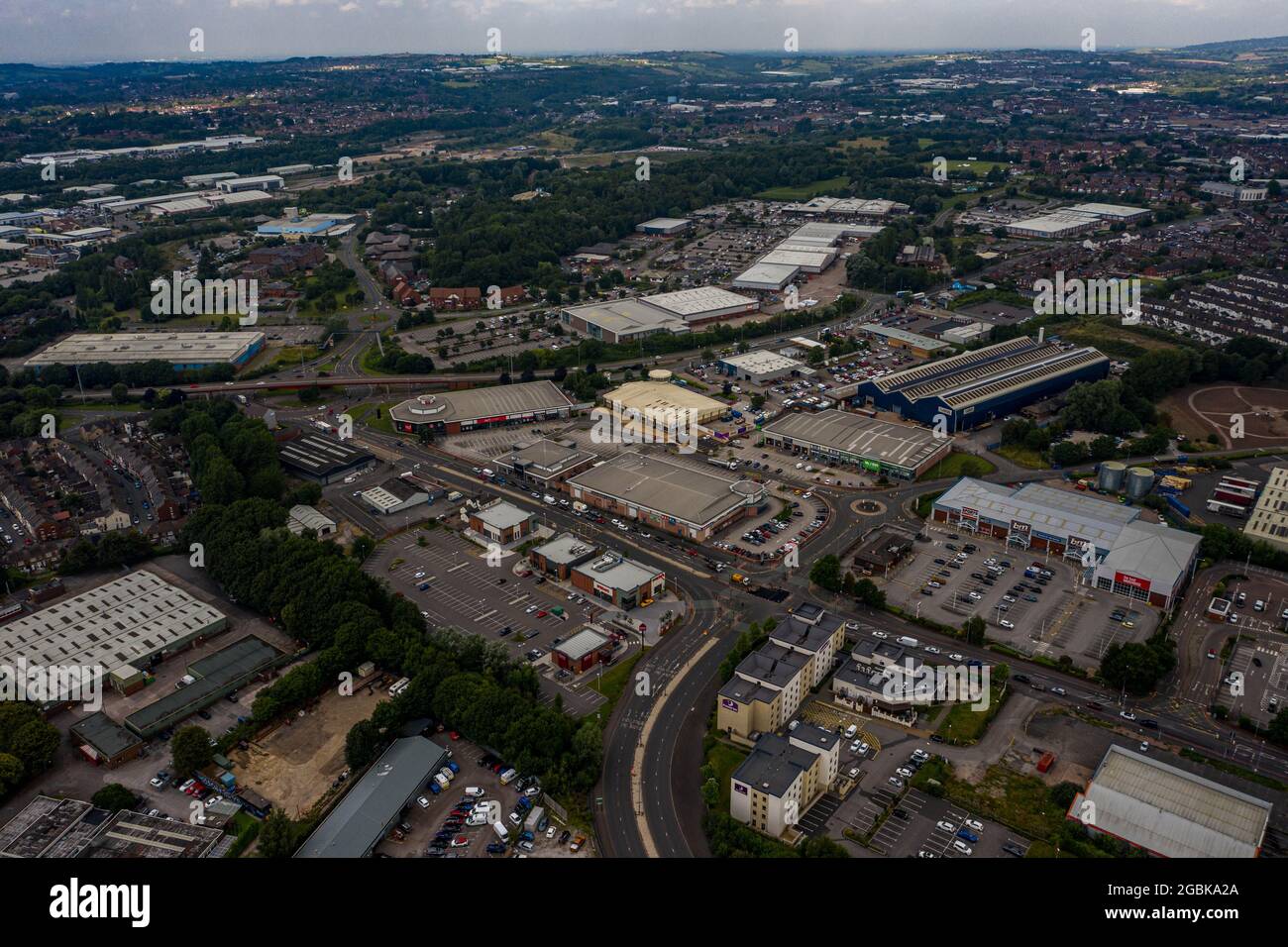 City Centre Drone Aerial Photography , Stoke on Trent Hanley ...