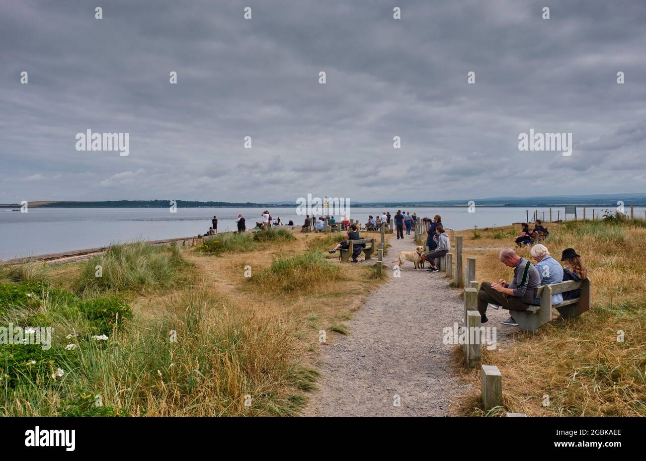 Waiting for the dolphins at Chanonry Point, the Black Isle, Scotland ...