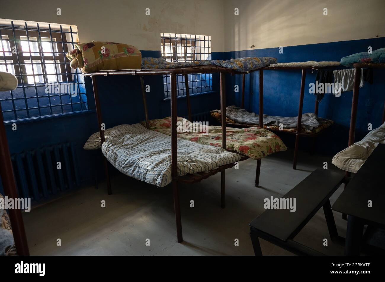 Window with bars prison inmate hi-res stock photography and images - Alamy