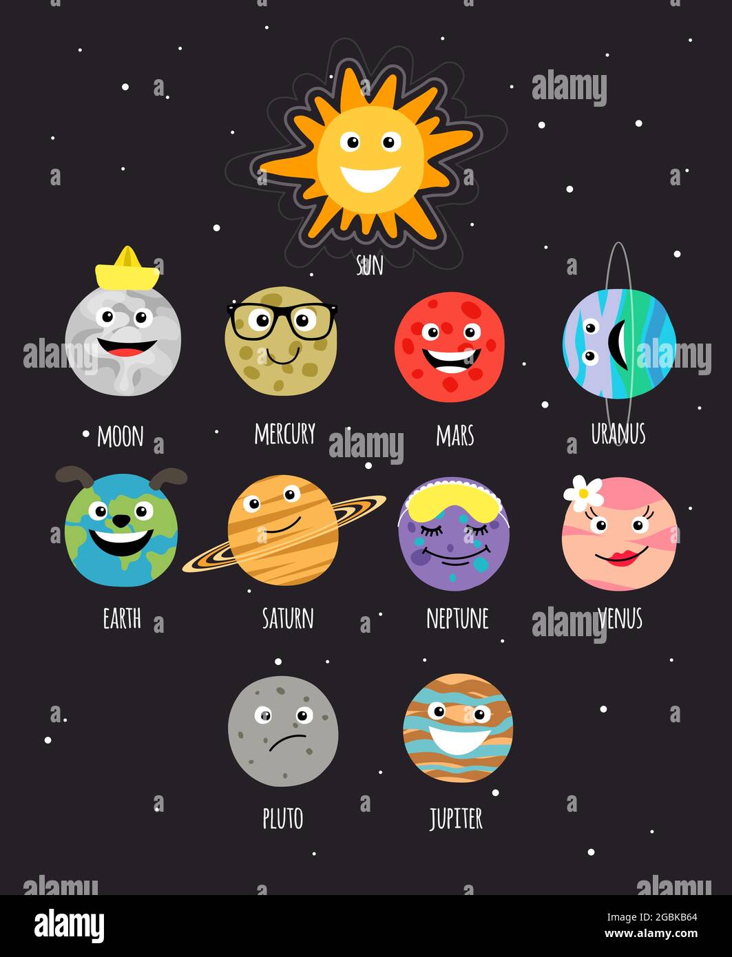Solar system planets for kids hi-res stock photography and images - Alamy