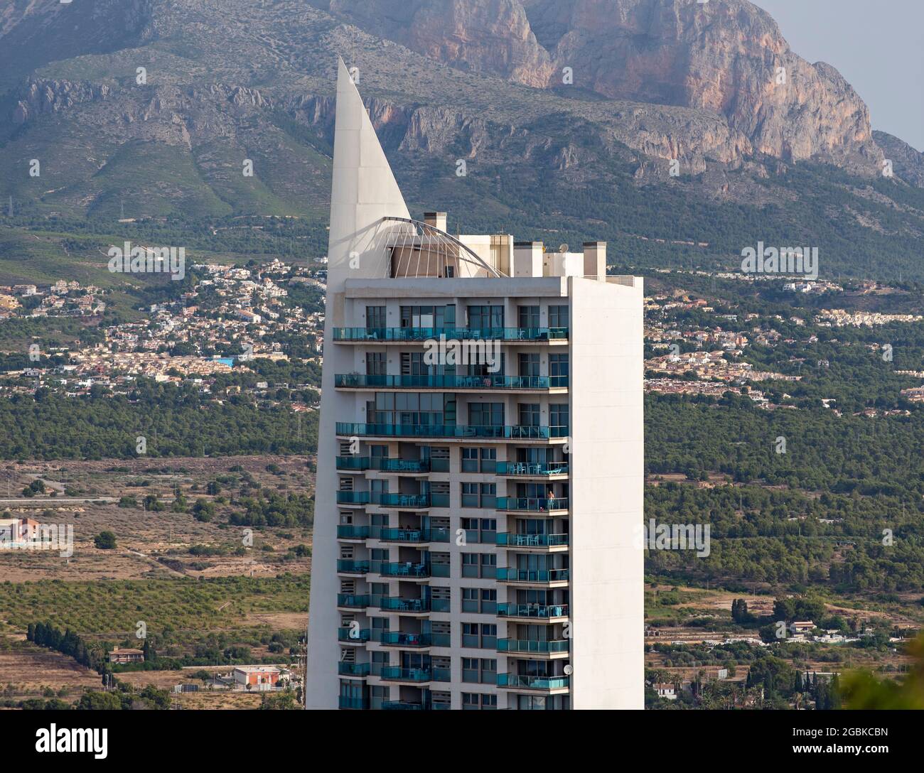 Torre Lugano building, Benidorm, Spain Stock Photo - Alamy