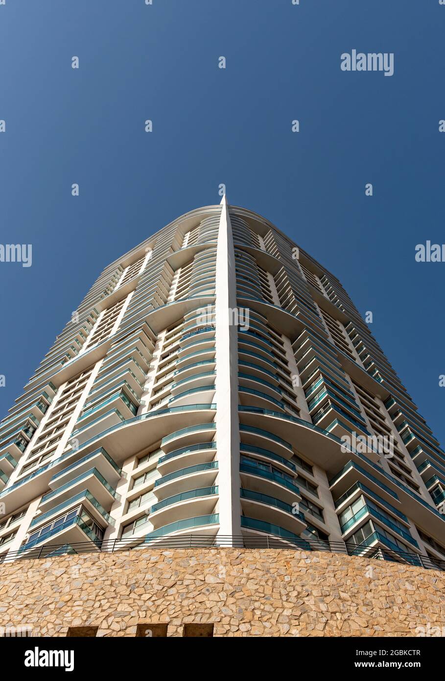 Torre Lugano building, Benidorm, Spain Stock Photo - Alamy