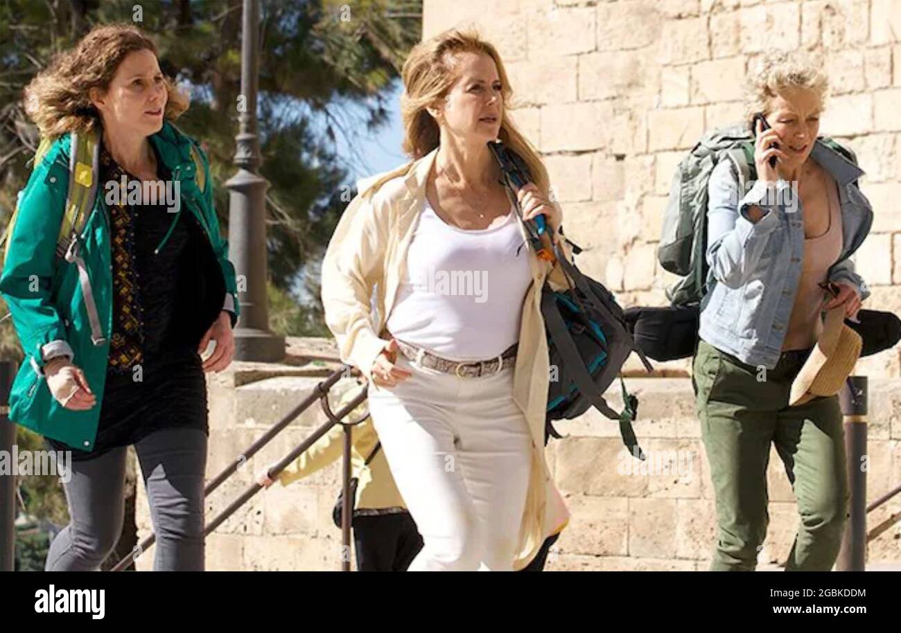 OFF THE RAILS 2021 Screen Media Films production with from left Sally ...