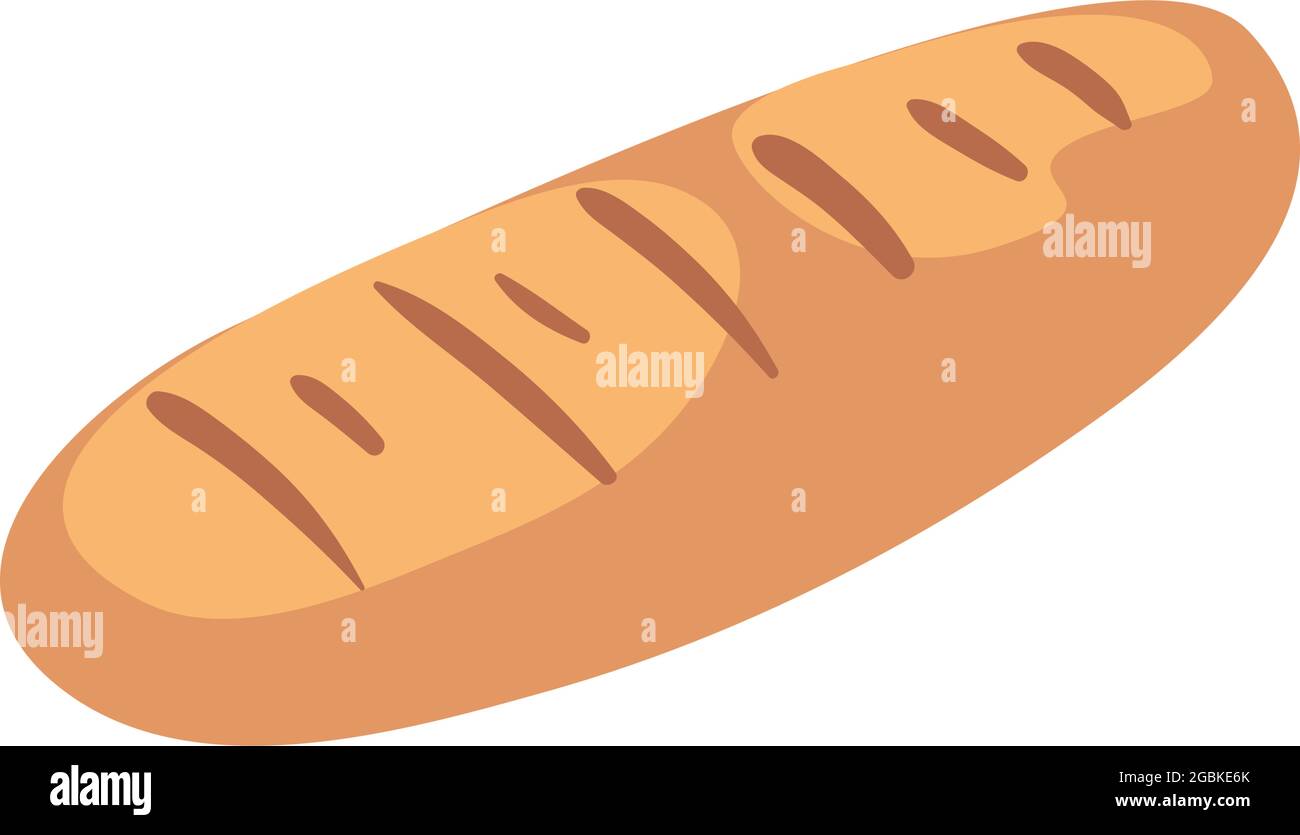 french bread food delicious icon Stock Vector Image & Art - Alamy