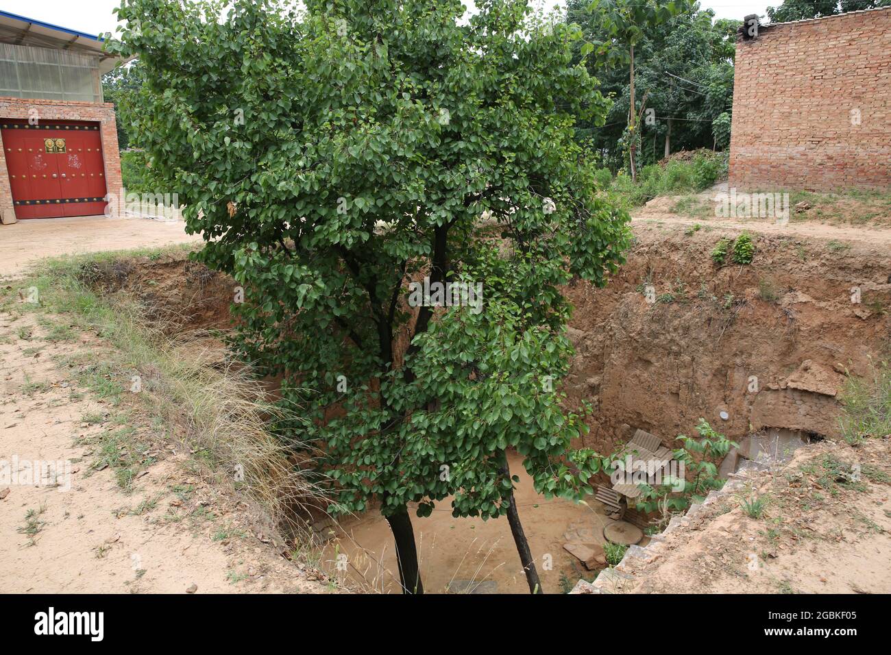 A thousand-year-old village with more than two hundred underground ...