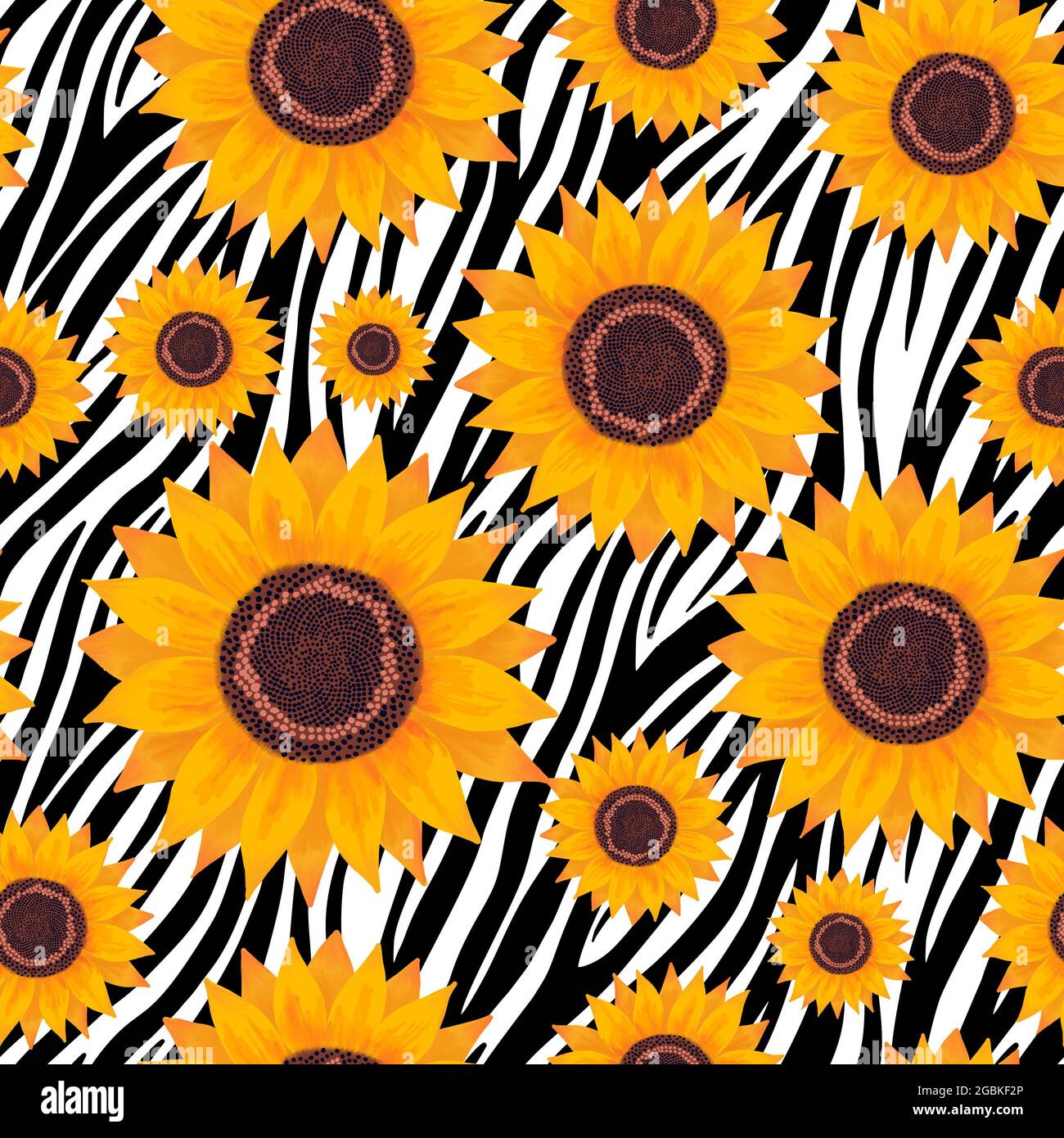 Orange Zebra Print Pattern