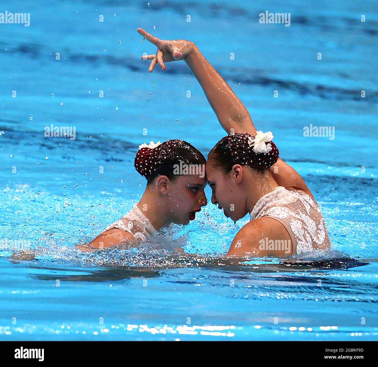 Tokyo, August 4th 2021 :-- Sychronized Swimming Duet : Team Spain ...