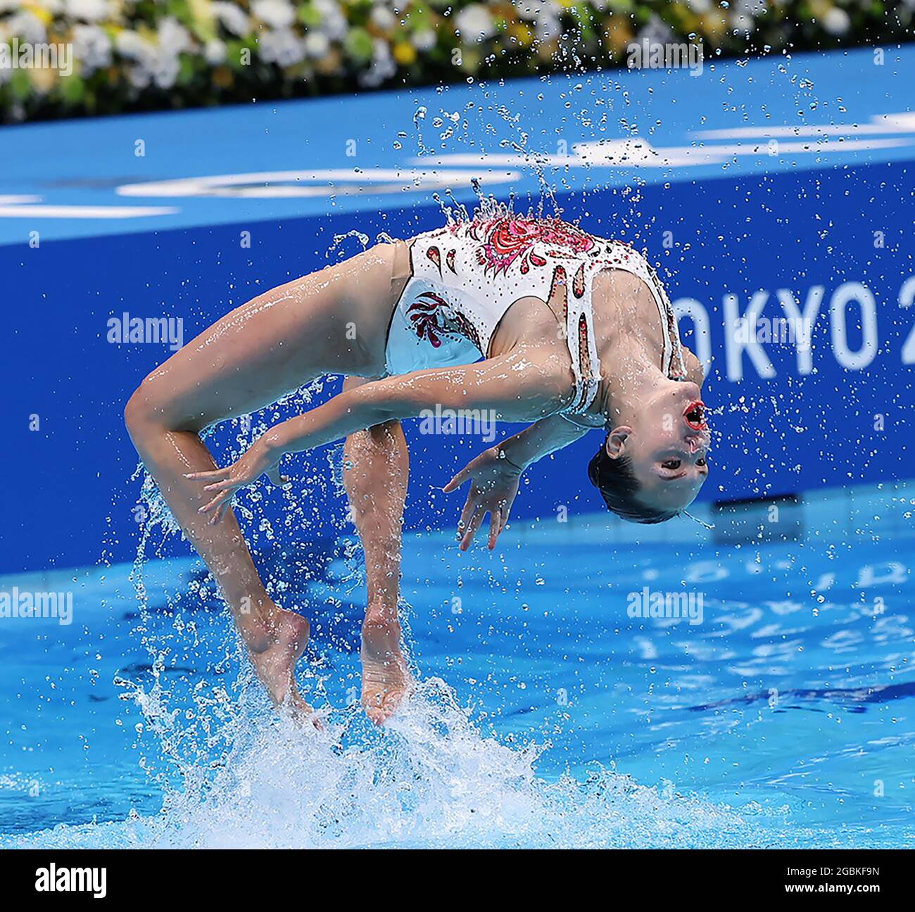 Tokyo, August 4th 2021 :-- Sychronized Swimming Duet : Team ukraine ...