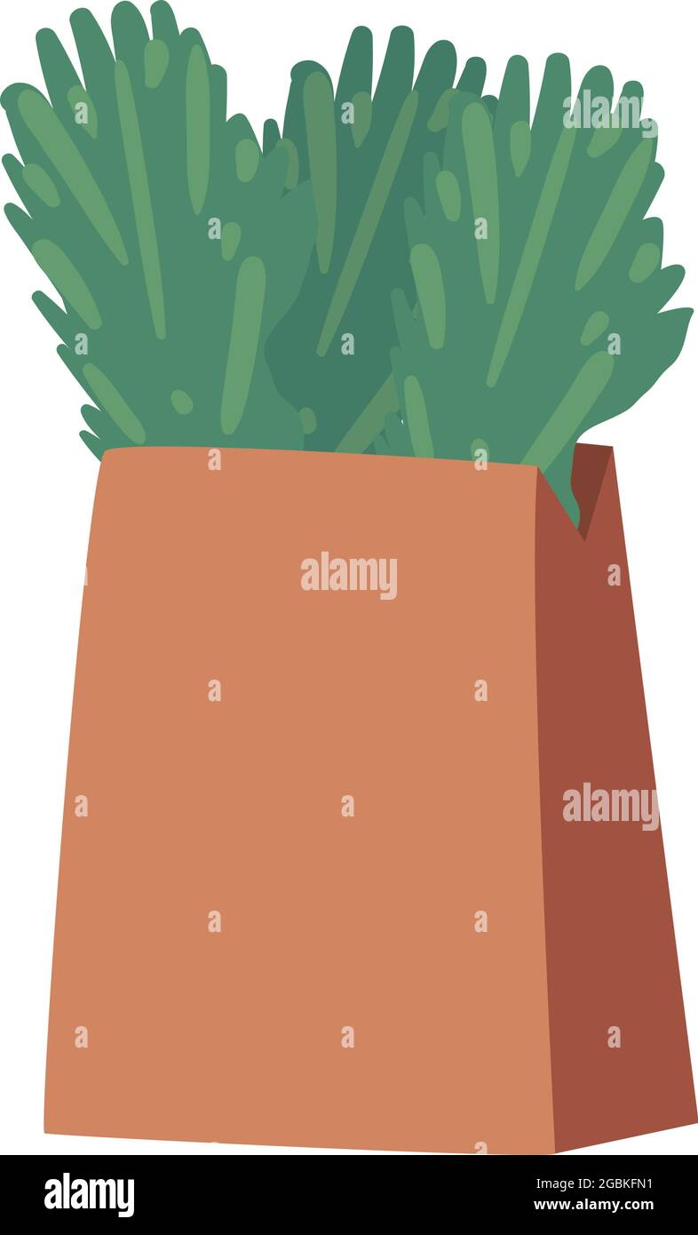 vegetables in bag paper icon Stock Vector Image & Art - Alamy