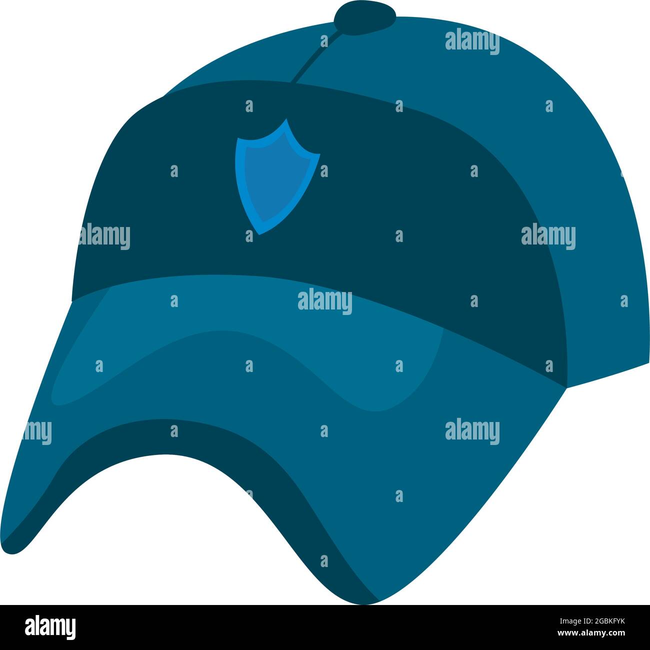 security cap with shield icon Stock Vector Image & Art - Alamy