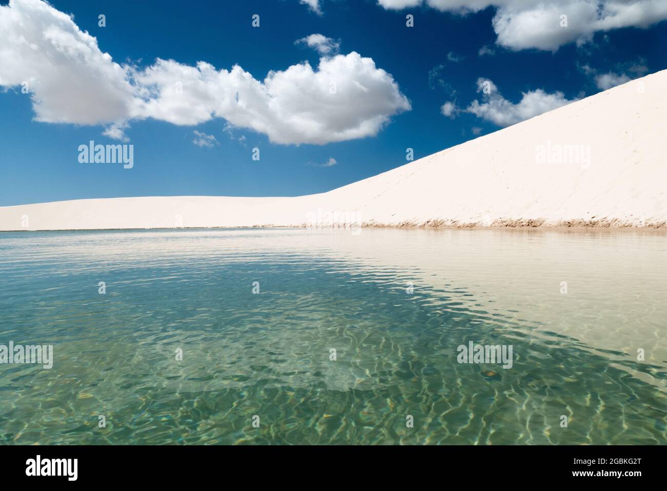 Sand Dunes and Lagoons in Lencois Maranhenses, Brazil Stock Photo - Alamy