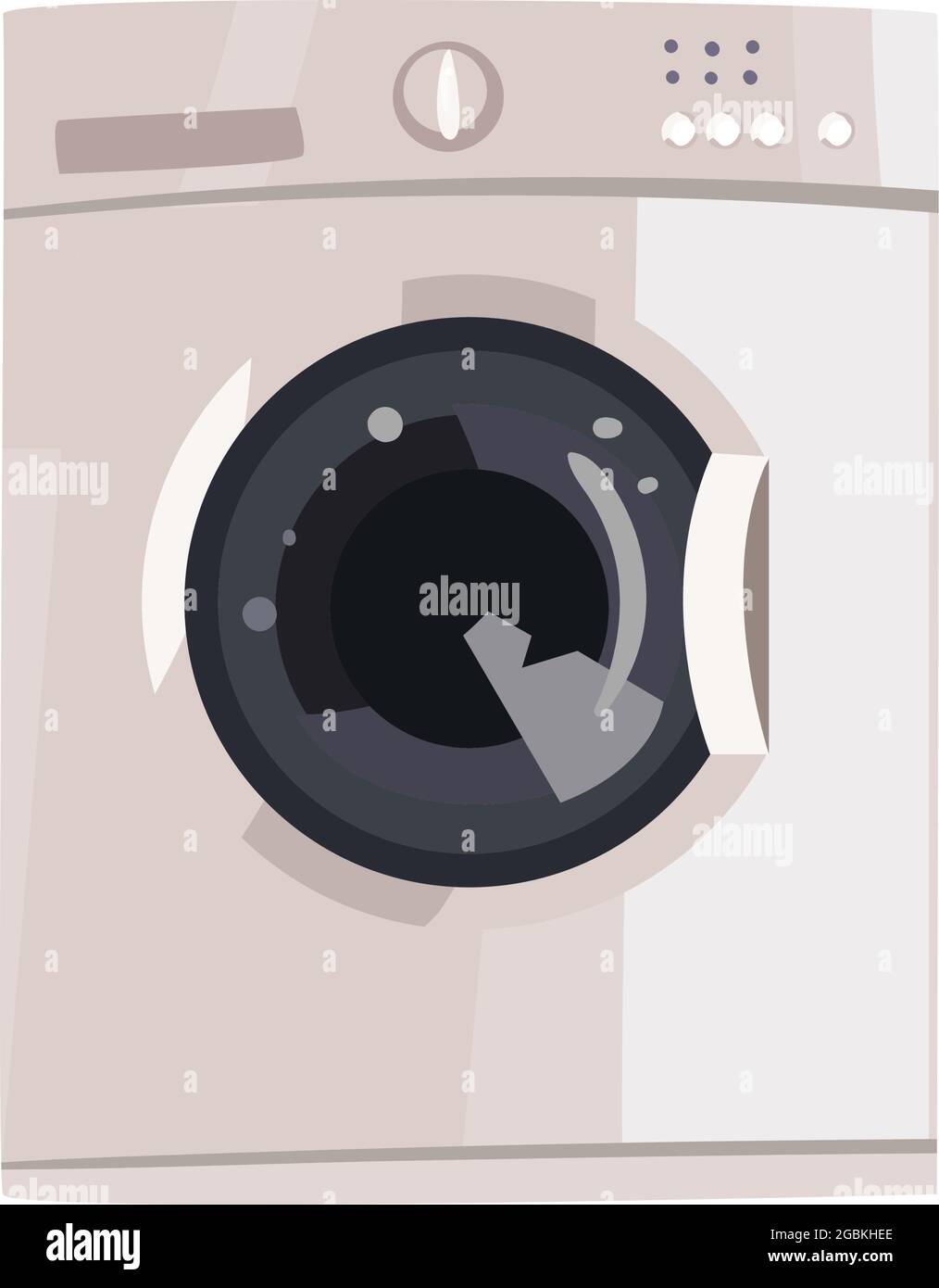 washing machine beige appliance icon Stock Vector Image & Art - Alamy