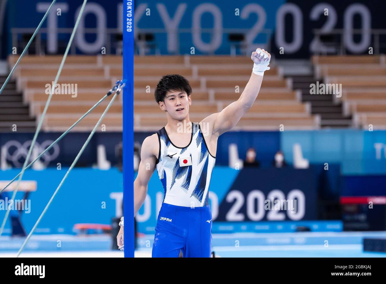 August 03, 2021: Daiki Hashimoto (146) of Japan celebrates his Gold ...