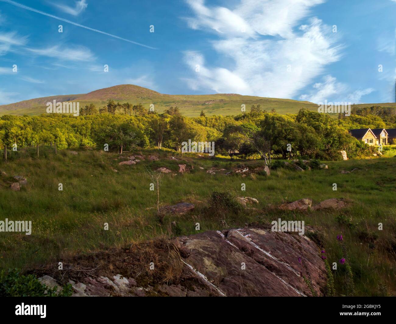 The mountainous Landscape of the Beara Peninsula in County Cork ...