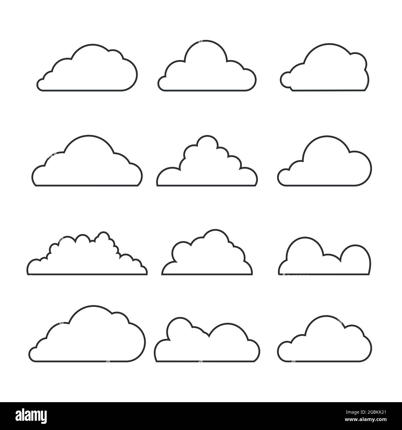 Minimal cloud Stock Vector Images - Alamy