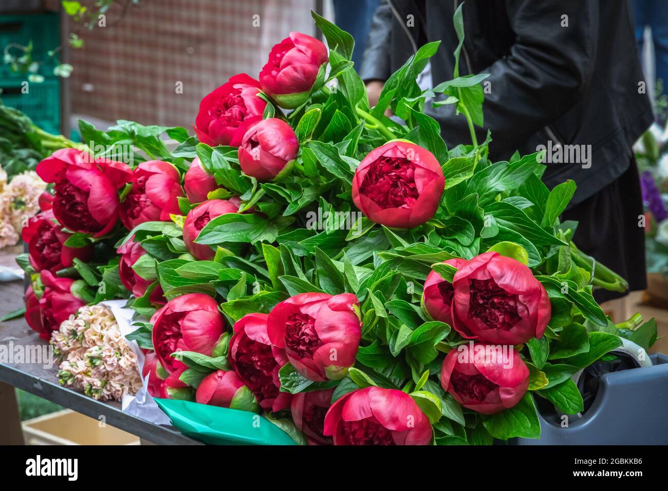 Beautiful flowers on display at Broadway market, a street market in ...