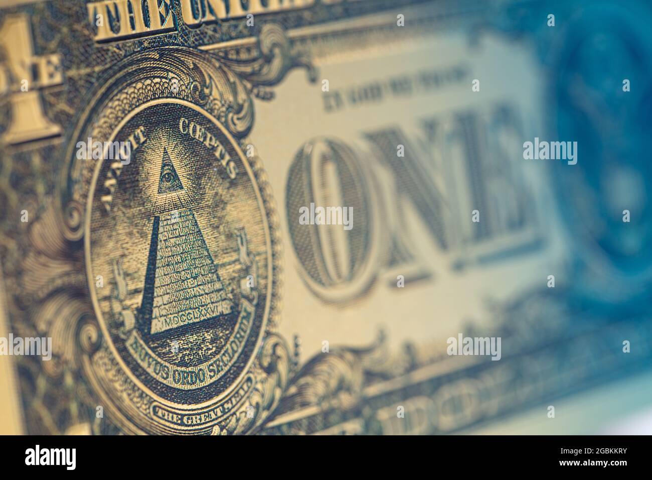 1 dollar bill back side hi-res stock photography and images - Alamy