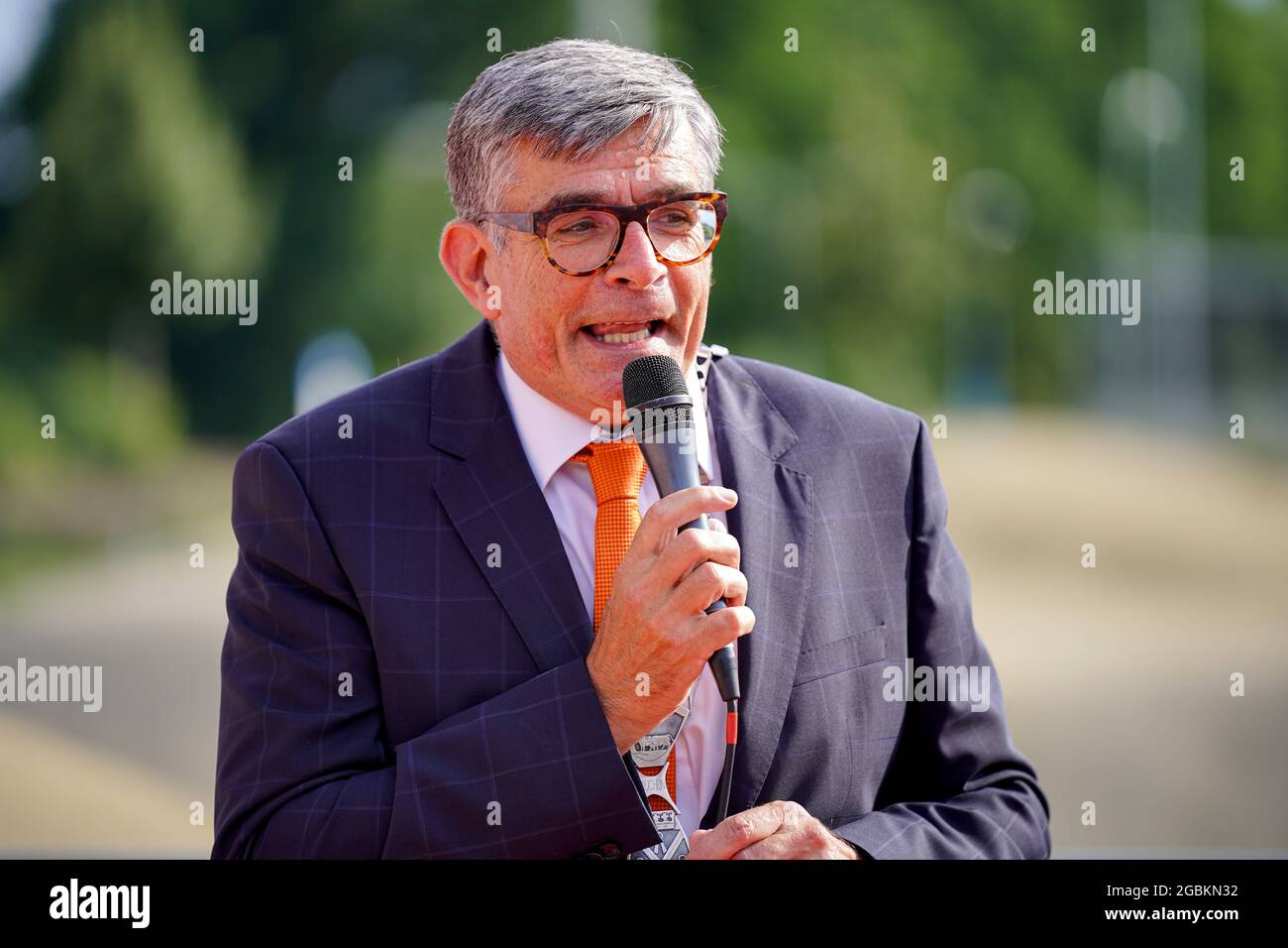 WIJCHEN, NETHERLANDS - AUGUST 4: Vice Mayor Paul Loermans of Wijchen ...