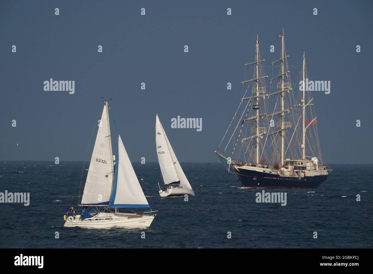 The tall ship Tenacious arriving at Blyth Harbour. Picture date ...
